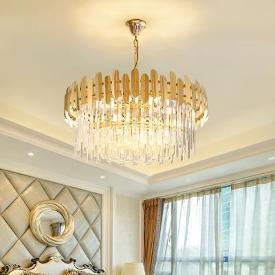 China JYLIGHTING Postmodern Light Luxury Crystal Chandelier Hotel Living Room K9 Crystal Chandelier Loft Apartment Pendant Light for sale