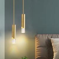 China JYLIGHTING Nordic Modern Pendant Light Dining Room Single Head Bedroom Pendant Light Brass Glass Pendant Light Hanging for sale