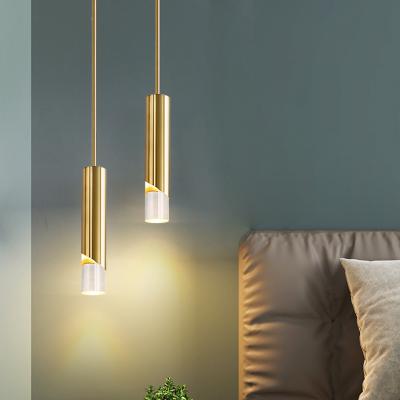 China JYLIGHTING Nordic Modern Pendant Light Dining Room Single Head Bedroom Pendant Light Brass Glass Pendant Light Hanging for sale