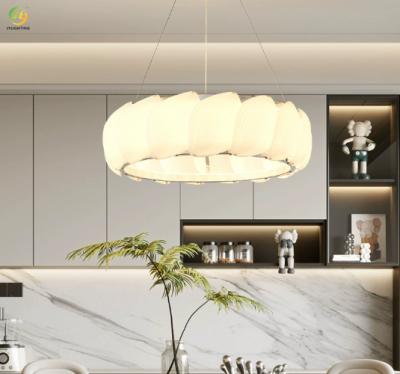China JYLIGHTING Minimalist Cream Style Living Room Bedroom Modern Simple Internet Celebrity Warm Romantic LED Room Chandelier for sale