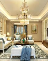 China Modern Chandeliers Lights Transparent Crystal Gold Metal Chandelier Light Pendant Lighting for sale