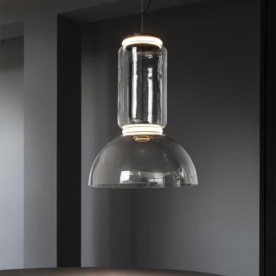 China Glass Pendant Light New Style LED Chandelier Hanging Lamp Lustre Suspension for Living Room for sale