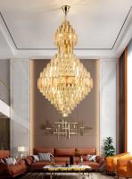 China Luxury Led Wedding Hotel Pendant Chandelier Lights Modern Crystal Chandelier Ceiling Light for Party Event Decorations for sale