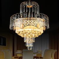 China Luxury Led Hotel Pendant Chandelier Lights Modern Crystal Chandelier Ceiling Light for Party Event Decorations for sale