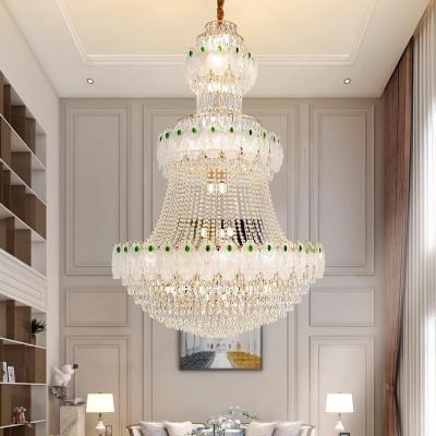 China Luxury Bedroom Crystal Chandelier Pendant Light Luxury Chandelier For Hotel Villa for sale