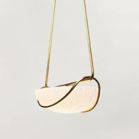 China Nordic Style Indoor Decorative Kitchen Island Living Room Luxury Alabaster Pendant Lights for sale