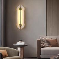 China Alabaster Wall Sconce Light Minimalist Modern Bedroom Wall Decoration Lamp for Living Room Hotel for sale