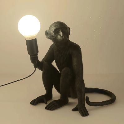 China JYLIGHTING Novelty Resin Monkey Rope Pendant Light, Artistic Sculptural Hanging Lamp for Home & Cafe Decor for sale