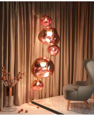 China JYLIGHTING Modern Artistic Acrylic Lava Pendant Light, Creative Irregular Wavy Shade Hanging Lamp for Living Room, Cafe Decor for sale