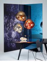 China Modern Lava Glass Pendant Light, Irregular Amber/Red Glass Hanging Lamp, Artistic Statement Lighting for Living Room, Dining Room, Bar for sale