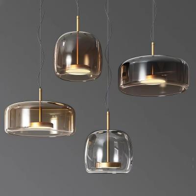 China JYLIGHTING Modern Glass Dome Pendant Light, Minimalist LED Hanging Lamp for Dining Room, Living Room, Kitchen Island for sale