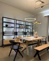 China JYLIGHTING Postmodern minimalist circular C-shaped living room creative hotel exhibition hall villa front desk coffee shop restaurant bedroom chandelier for sale