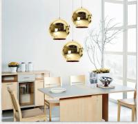 China JYLIGHTING Modern Simple Space Electroplated Glass Ball Pendant Light, Nordic Creative Single-Head Globe Hanging Lamp for Bar Counter & Dining Room for sale