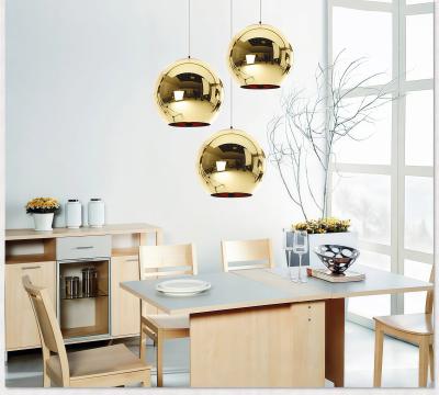 China JYLIGHTING Modern Simple Space Electroplated Glass Ball Pendant Light, Nordic Creative Single-Head Globe Hanging Lamp for Bar Counter & Dining Room for sale