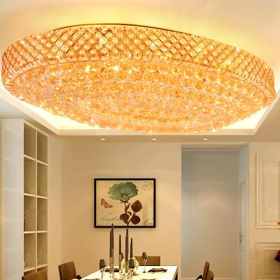 China Living Room Dining Room Bedroom Study Modern Simple Light Luxury LED Crystal Ceiling Light for sale