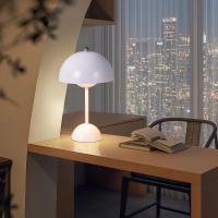China JYLIGHTING Retro Dome Table Lamp, Rechargeable Mushroom LED Desk Lamp with Touch Control for Bedroom & Living Room for sale