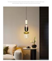 China JYLIGHTING Modern Stacked Glass Pendant Light, Multi-Color Pebble-Shaped Glass LED Hanging Lamp for Kitchen Island & Dining Room for sale