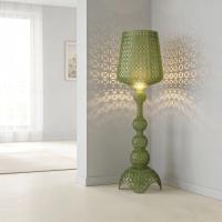 China JYLIGHTING Black Cut-Out Floor Lamp, Acrylic & PVC Lattice Floor Light with Hourglass Shape for Living Room & Bedroom for sale