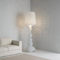 China JYLIGHTING Black Cut-Out Floor Lamp, Acrylic & PVC Lattice Floor Light with Hourglass Shape for Living Room & Bedroom for sale