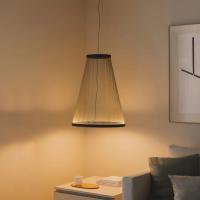 China JYLIGHTING Modern Conical Pendant Light, Metal & Aluminum Frame with Imported Silk Thread Shade for Dining Room & Living Room for sale