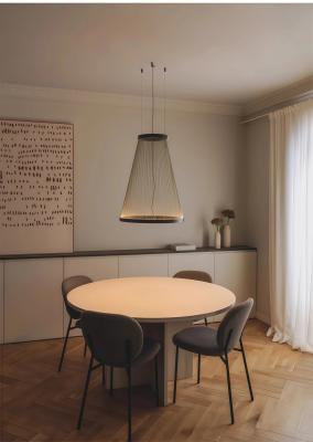 China JYLIGHTING Modern Conical Pendant Light, Metal & Aluminum Frame with Imported Silk Thread Shade for Dining Room & Living Room for sale