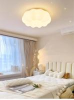 China JYLIGHTING Modern Cloud-Shaped LED Ceiling Light, Iron & Rotomolded PE Flush Mount Fixture for Bedroom & Kids Room for sale