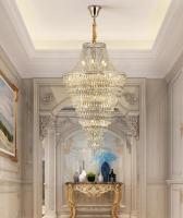 China Simple Light Luxury Modern Crystal Pendant Chandelier For Hotel Villa for sale