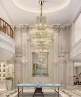 China Simple Light Luxury Modern Crystal Pendant Chandelier For Hotel Villa for sale
