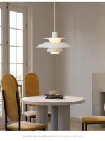 China JYLIGHTING Mid-Century Multi-Tier Aluminum Pendant Light, Brushed Metal Saucer Hanging Lamp for Dining & Kitchen Island for sale