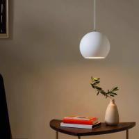 China JYLIGHTING Modern Glossy Dome Pendant Light, Iron & Aluminum Neutral-Tone Hanging Lamp for Kitchen Island & Bedroom for sale