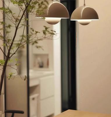 China JYLIGHTING Glossy Red Iron Dome Pendant Light, Modern Mid-Century Hanging Lamp for Kitchen Island & Dining Bar for sale