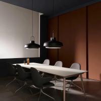 China JYLIGHTING Industrial Matte Black Aluminum Pendant Light, Modern Cage-Top Hanging Lamp for Kitchen Island & Dining Room for sale