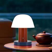 China JYLIGHTING Cordless Mushroom Table Lamp, Rechargeable ABS Night Light with Touch Control for Bedroom & Nursery for sale
