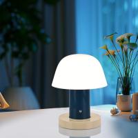 China JYLIGHTING Cordless Mushroom Table Lamp, Rechargeable ABS Night Light with Touch Control for Bedroom & Nursery for sale