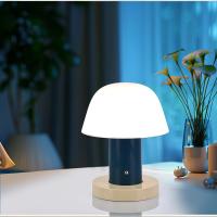 China JYLIGHTING Cordless Mushroom Table Lamp, Rechargeable ABS Night Light with Touch Control for Bedroom & Nursery for sale