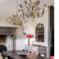 China JYLIGHTING Modern Multi-Arm Iron Chandelier, Industrial 36-Light Tiered Pendant Fixture for Living Room & Foyer for sale