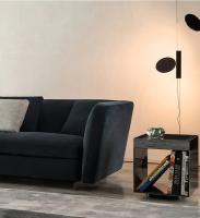 China JYLIGHTING Adjustable Iron & Acrylic LED Floor Lamp, Swivel Disc Minimalist Standing Light for Living Room & Office for sale