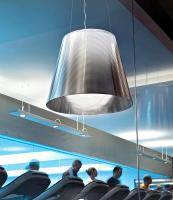 China JYLIGHTING Toned Perforated Acrylic Pendant Light, Modern Tapered Shade Hanging Lamp for Dining & Living Room for sale