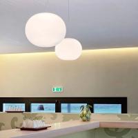 China JYLIGHTING Nordic Opal Glass Dome Pendant Light, Soft Glow White Half-Moon Hanging Lamp for Kitchen & Living Room for sale