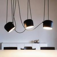 China JYLIGHTING Nordic Adjustable Aluminum Pendant Light, Black Multi-Cord Cluster Hanging Lamp for Living Room & Staircase for sale