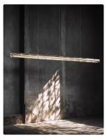 China JYLIGHTING Modern Linear Pendant Light, Aluminum & Cast Glass Tube Hanging Lamp for Dining Room & Kitchen Island for sale