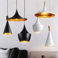 China JYLIGHTING Nordic Aluminum Pendant Light, Mixed Black & Orange Interior Metal Shade Hanging Lamp for Kitchen Island & Dining Table for sale