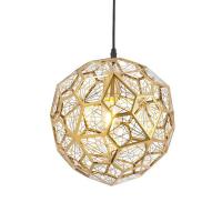 China JYLIGHTING Nordic Modern Hollow Geometric Ball Pendant Lamp, Stainless Steel with PE Reinforced Frame Fixture for Cafe & Entryway Lighting for sale