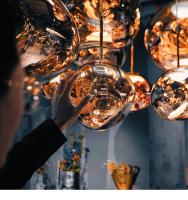 China JYLIGHTING Modern Marbled Swirl Glass Globe Pendant Lamp, Irregular Hand-blown Shade Hanging Fixture for Cafe & Bedroom Decor Lighting for sale