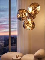 China JYLIGHTING NordicI Modern Organic Blob Pendant Lamp, Nano Electroplated Alloy Cluster Fixture for Villa Foyer & Upscale Cafe Decor Lighting for sale