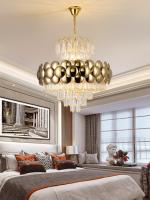 China American Style Gold LED Crystal Ball Chandelier for Restaurant Villa Hotel-Light Luxury for sale