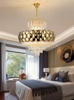 China American Style Gold LED Crystal Ball Chandelier for Restaurant Villa Hotel-Light Luxury for sale