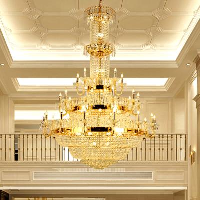 China Modern Style Luxury Banquet Crystal Chandelier Pendant Light Wedding Crystal Chandeliers for sale