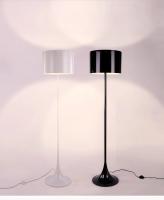China JYLIGHTING Modern Black Aluminum Floor Lamp, Sleek Tapered Base Standing Light for Living Room, Office & Hotel for sale