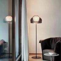 China JYLIGHTINGModern Lattice Metal Floor Lamp, Perforated Honeycomb Shade Standing Light for Minimalist Home Decor for sale